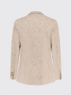 Tagliatore Cotton And Silk Single-breasted Blazer