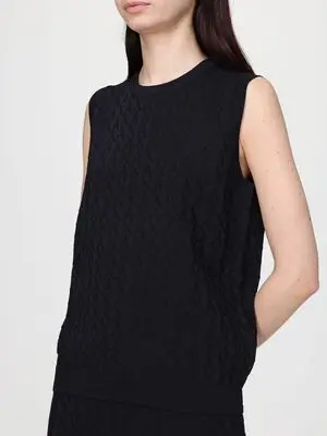 Armani Exchange Sleeveless Textured Top