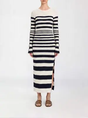 TWINSET Striped Midi Dress
