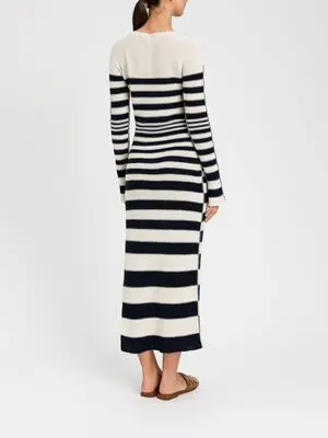 TWINSET Striped Midi Dress