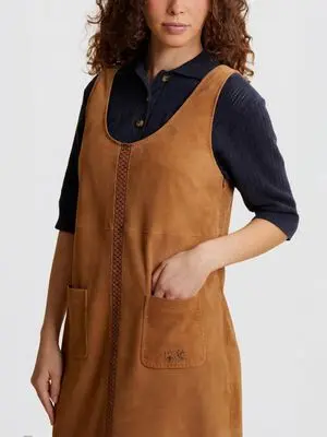 LA MARTINA Suede Mini Dress