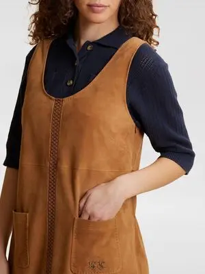 LA MARTINA Suede Mini Dress