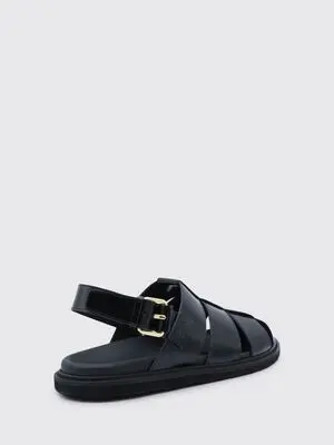 Moschino Perforated Leather Sandals