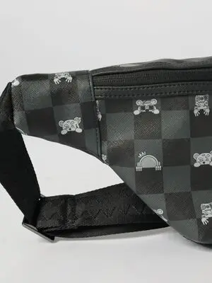 SPRAYGROUND Checkered Saffiano Coated Cotton Belt Bag With Shark Crew Logo