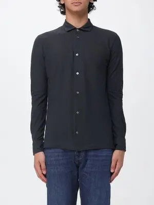 ZANONE Knit Polo Shirt - Grey