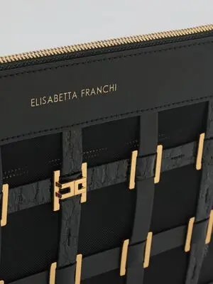 Elisabetta Franchi Mesh Nylon Clutch