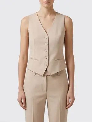 Tagliatore Virgin Wool Blend Waistcoat - Beige