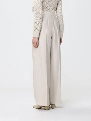 Eleventy Wide Leg Trousers In Virgin Wool Blend