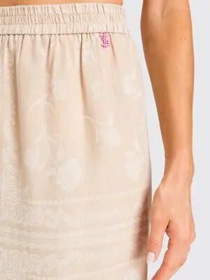 TWINSET Printed Viscose Skirt