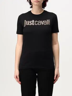 Just Cavalli Embellished Logo T-shirt