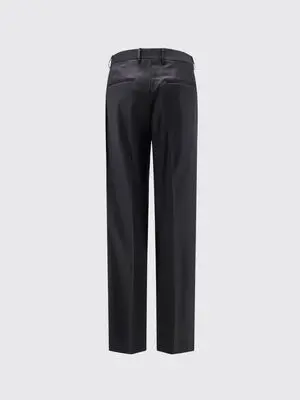 Tagliatore Wide Leg Tailored Trousers In Virgin Wool - Black