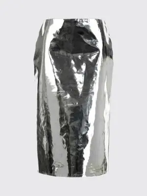 JIL SANDER High-waisted Midi Pencil Skirt In Laminated Leather