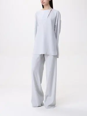 Emporio Armani Wide Leg Trousers - Grey
