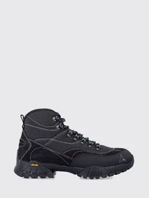 ROA Andreas Raw Mesh And Rubber Ankle Boots - Black