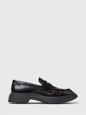 Camper Walden Loafers In Smooth Calfskin With Graphic Print And Chunky Sole