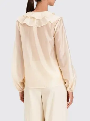 TWINSET Organza Shirt With Ruffle Detail