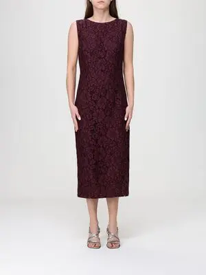 Pinko Drupa Midi Lace Dress - Burgundy