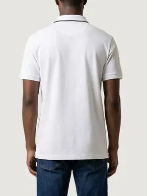 BOSS Cotton Polo Shirt With Logo - White