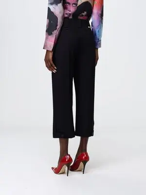 Versace Viscose Cropped Fit Trousers