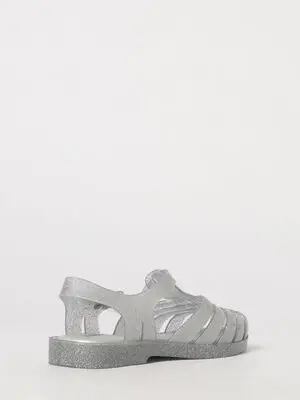 Melissa Glitter Pvc Fisherman Sandals With Low Heel - Silver