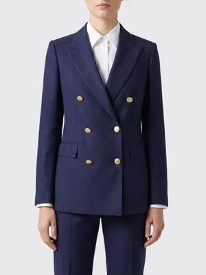 Tagliatore Double-breasted Viscose Blend Blazer - Blue