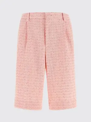 Tagliatore High-waisted Tweed Tailored Bermuda Shorts - Pink