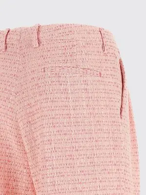 Tagliatore High-waisted Tweed Tailored Bermuda Shorts - Pink