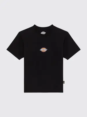Dickies Cropped Cotton T-shirt With Printed Logo - Black