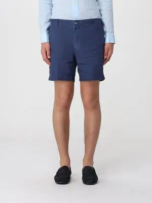 120% Lino Cotton Chino Shorts - Blue