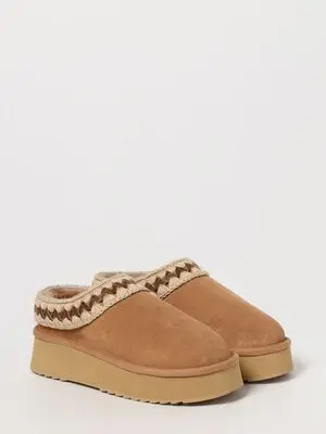 Mou Uggs Slipper With Braided Detailing - Beige