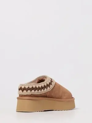 Mou Uggs Slipper With Braided Detailing - Beige
