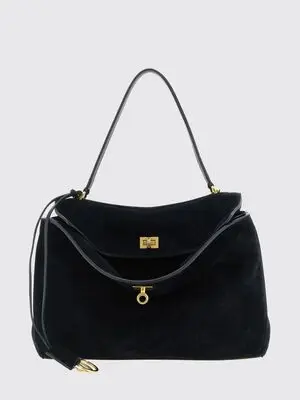 Balenciaga Suede Rodeo Bag - Black