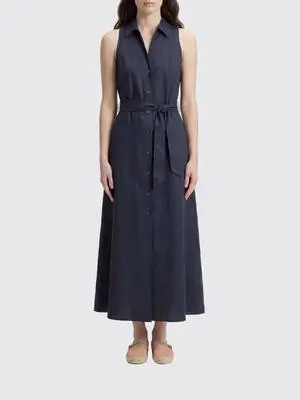 Woolrich Sleeveless Collared Maxi Dress - Blue