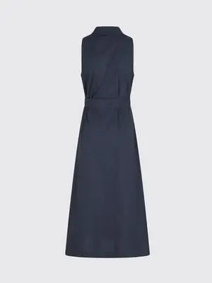 Woolrich Sleeveless Collared Maxi Dress - Blue