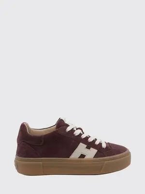 Hogan Crosswind Suede Leather Platform Sneakers - Brown