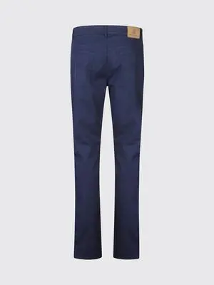 Brunello Cucinelli Cotton Stretch Slim Fit Trousers - Blue