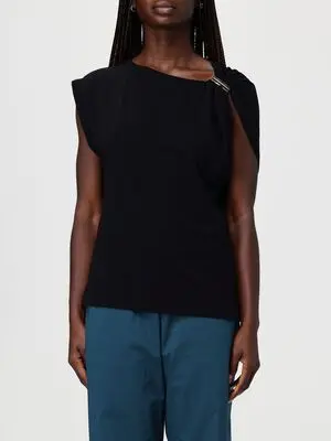 Pinko Supima Cotton Interlock Stretch Top - Black