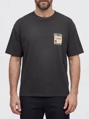 Amiri Printed Cotton T-shirt - Black