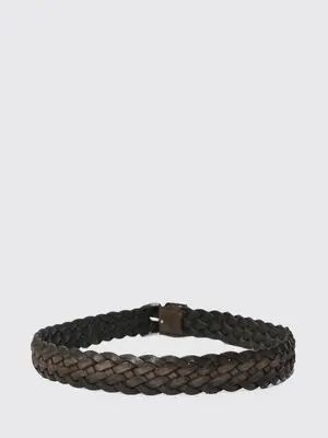 Orciani Braided Suede Calf Leather Belt