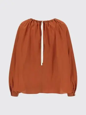 Marni Cotton Long-sleeved Blouse With Crew Neck