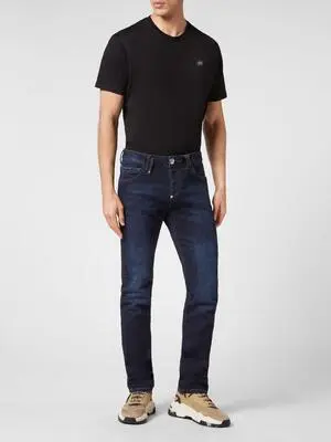 Philipp Plein Five-pocket Skinny Fit Stretch Jeans - Blue