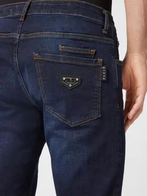 Philipp Plein Five-pocket Skinny Fit Stretch Jeans - Blue