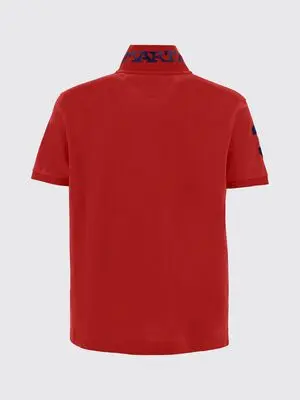 LA MARTINA Cotton Polo Shirt With Logo - Red