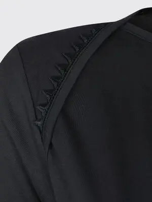 Jacquemus Clavela Slim Fit Cotton T-shirt With Straight Neckline - Black