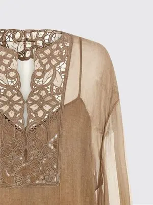 Ermanno Scervino Embroidered Silk Blouse