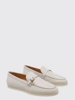 TOD'S Smooth Leather Loafers With Pebbled Sole And Engraved Logo