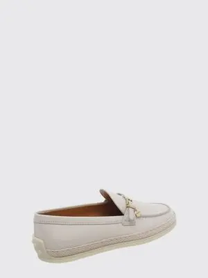 TOD'S Smooth Leather Loafers With Pebbled Sole And Engraved Logo