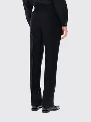 LARDINI Slim Fit Tailored Pants In Viscose And Silk Blend