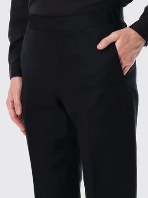 LARDINI Slim Fit Tailored Pants In Viscose And Silk Blend