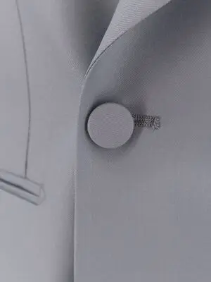 Tagliatore Double-breasted Virgin Wool Blazer - Pearl